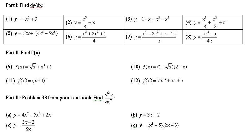 Power Rule Derivative Worksheet Applying The Chain Rule Twice