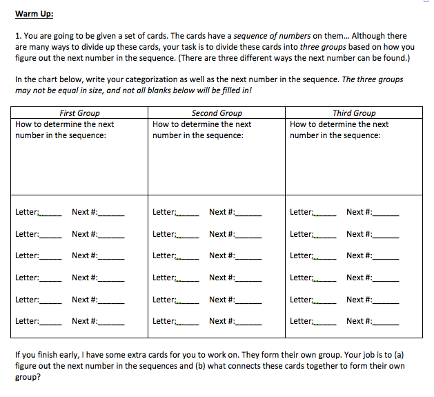 2, 4, 6, 8, what do we appreciate? A Card Sort! | Continuous Everywhere ...